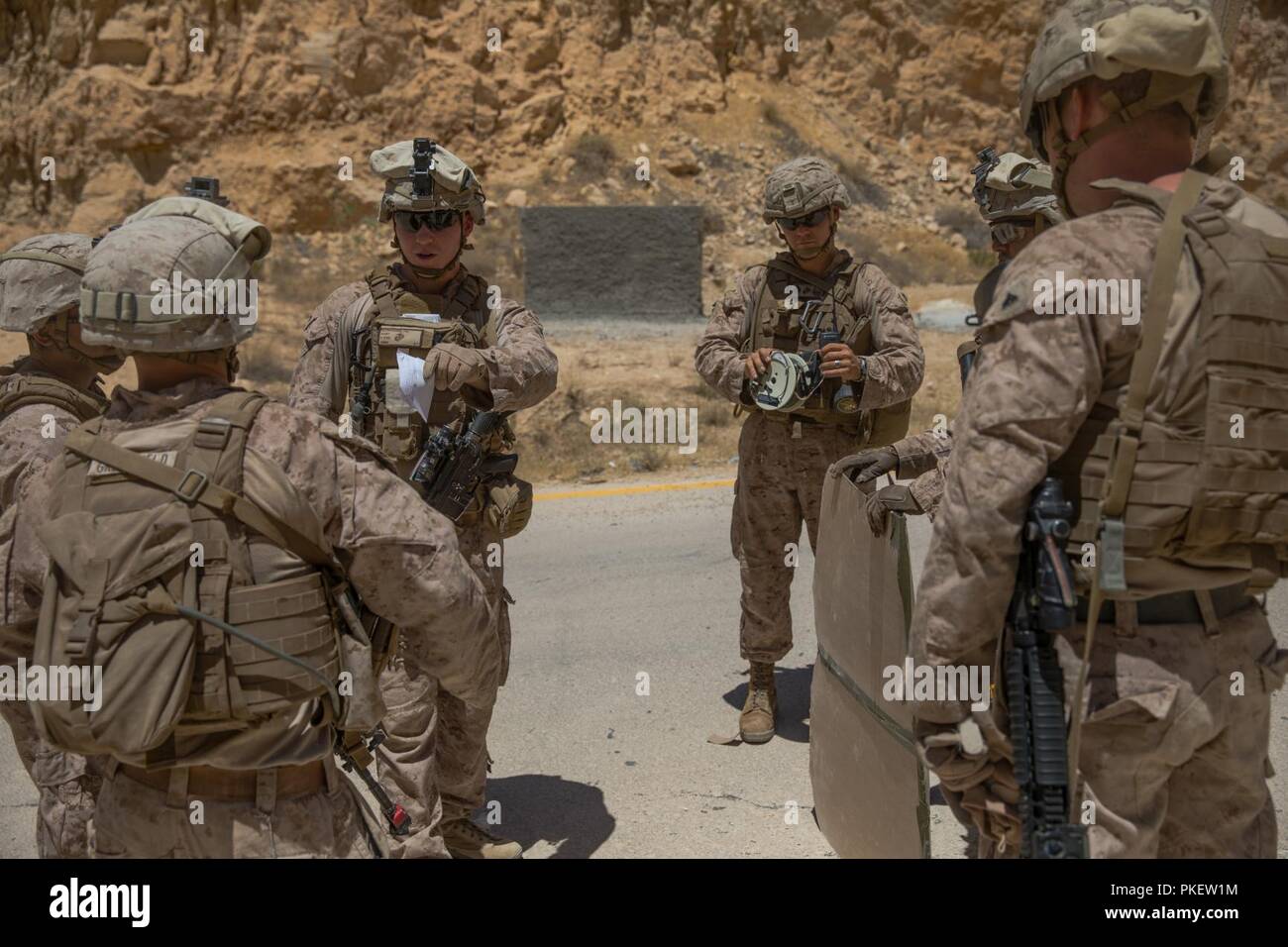 UNDISCLOSED LOCATION, MIDDLE EAST – U.S. Marine Corps Cpl. Schroeder, an infantry assault Marine ...