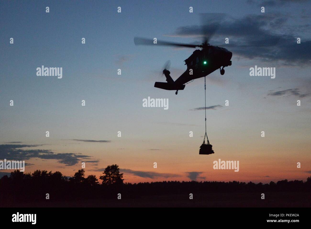 A U.S. UH-60 Black Hawk helicopter assigned to C Company, 1st Battalion ...