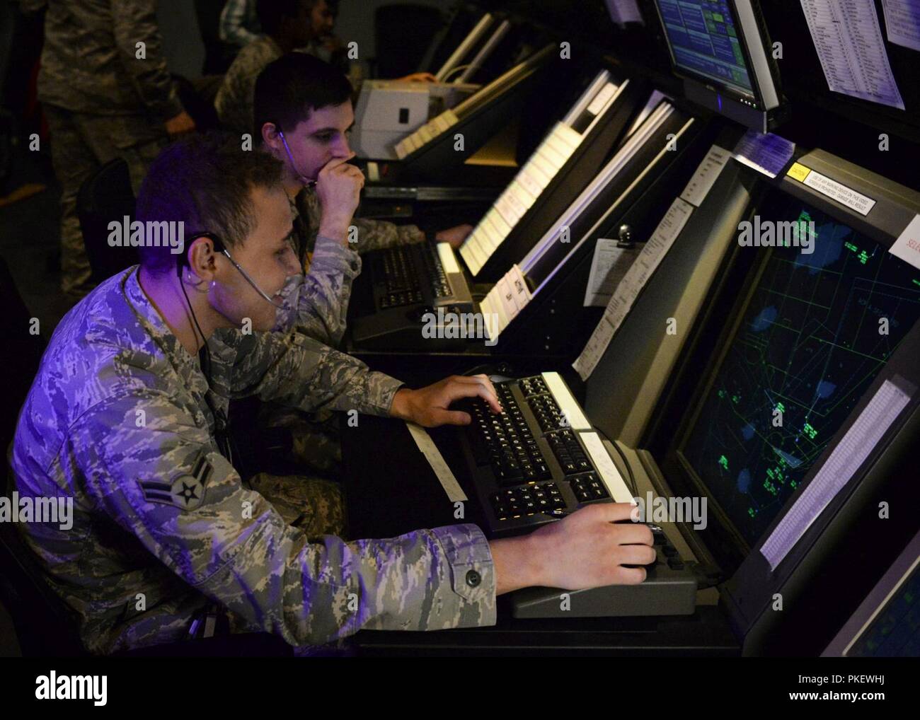 Airman 1st Class Jamel Johnson, air traffic controller (ATC) apprentice ...