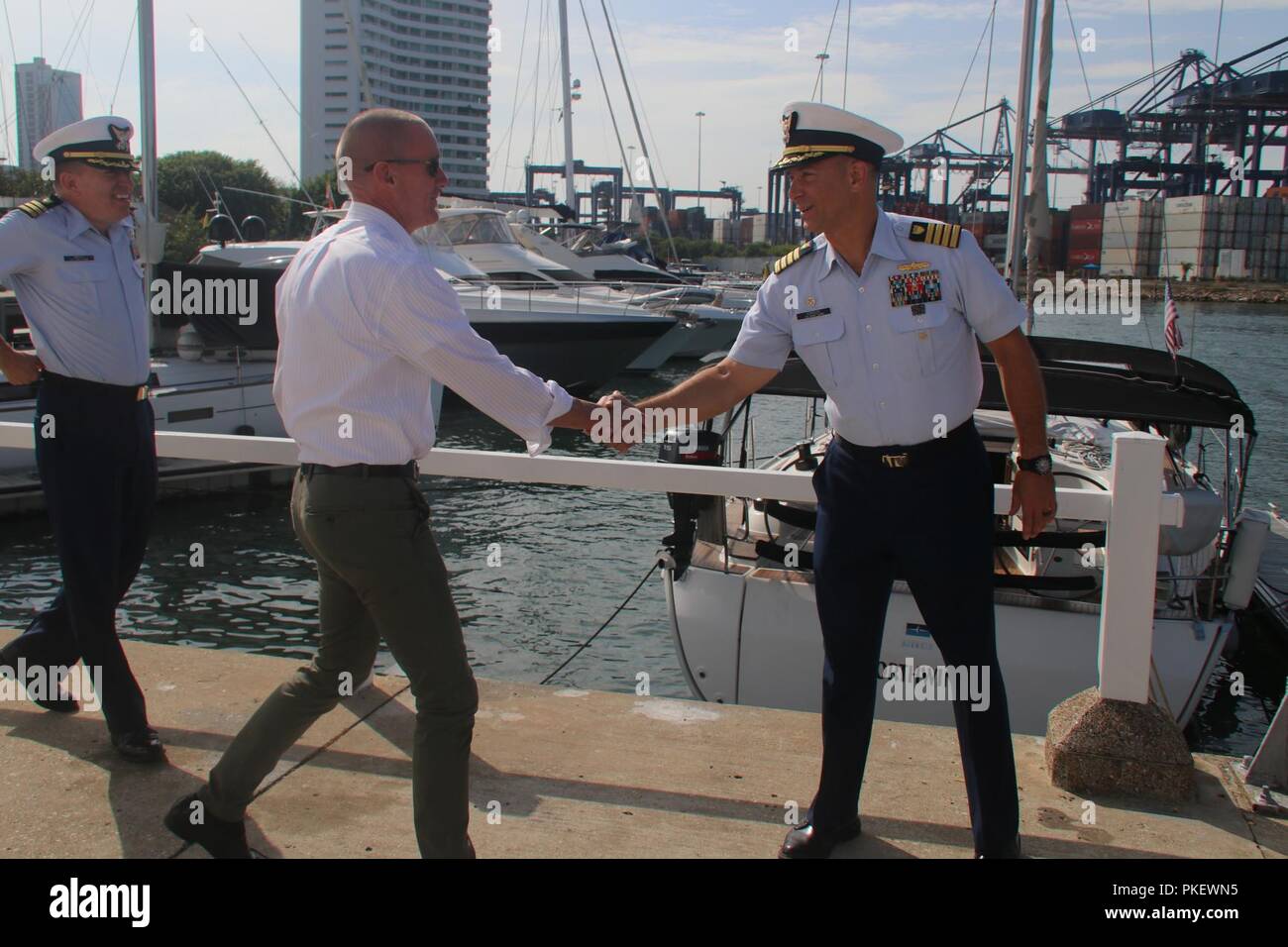 Capt. Mark Gordon, the commanding officer of the Coast Guard Cutter ...