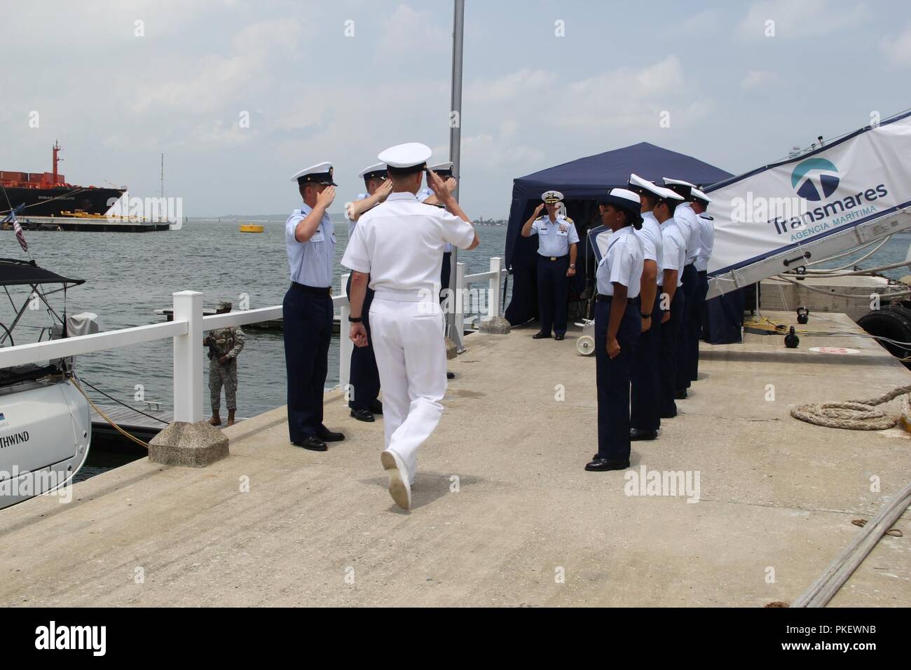 Capt. Mark Gordon, the commanding officer of the Coast Guard Cutter ...