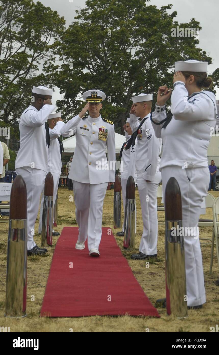 Wash. (Aug. 2, 2018) - Capt. Chad Brooks, commander, Naval Facilties ...