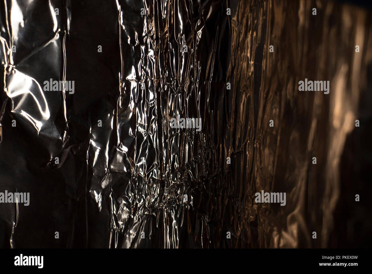 Crushed metal texture. Wrinkled abstract metallic background pattern ...