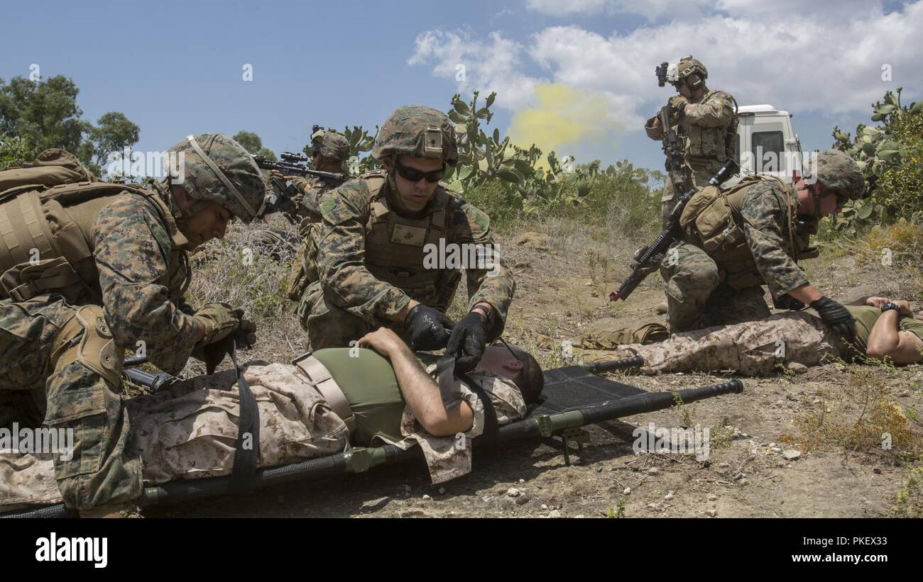 U.S. Marines and Sailors with Special Purpose Marine Air-Ground Task ...