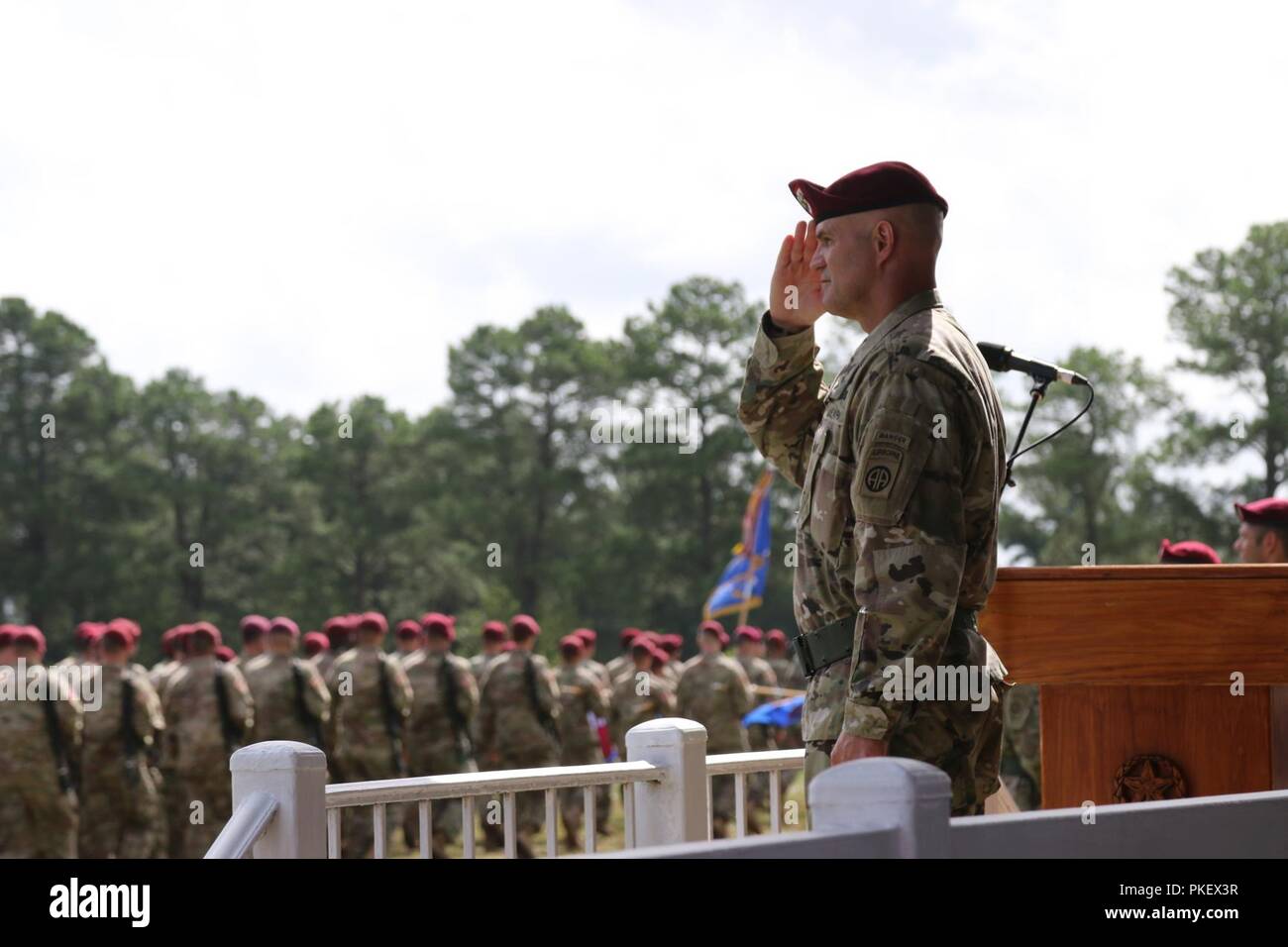 U.S. Army Maj. Gen. James Mingus, the 82nd Airborne Division incoming ...