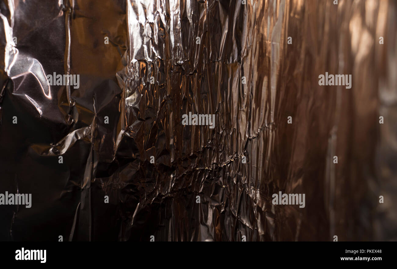 Wrinkled rough and crinkled tin texture Stock Photo - Alamy