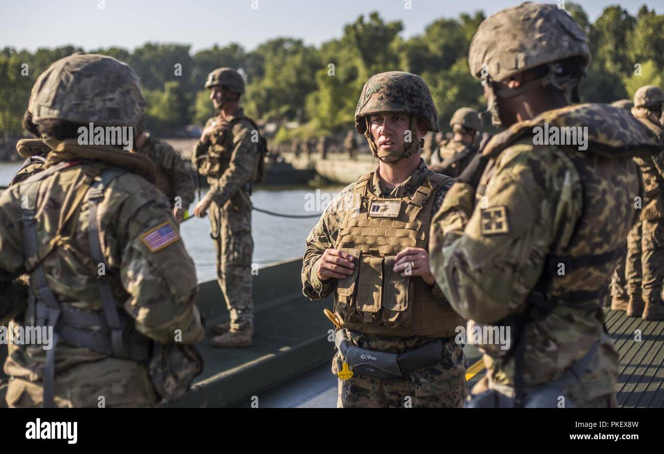 U.S. Marine Capt. Bryan Peterson, the commanding officer of Bridge ...