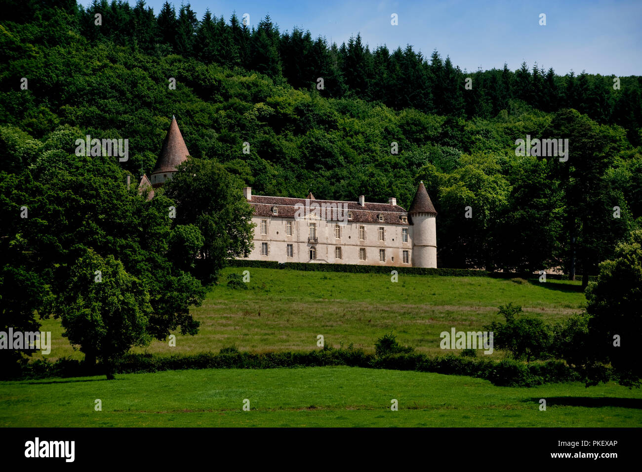 The 12th century castle of Vauban in Bazoches, in the Nièvre department ...