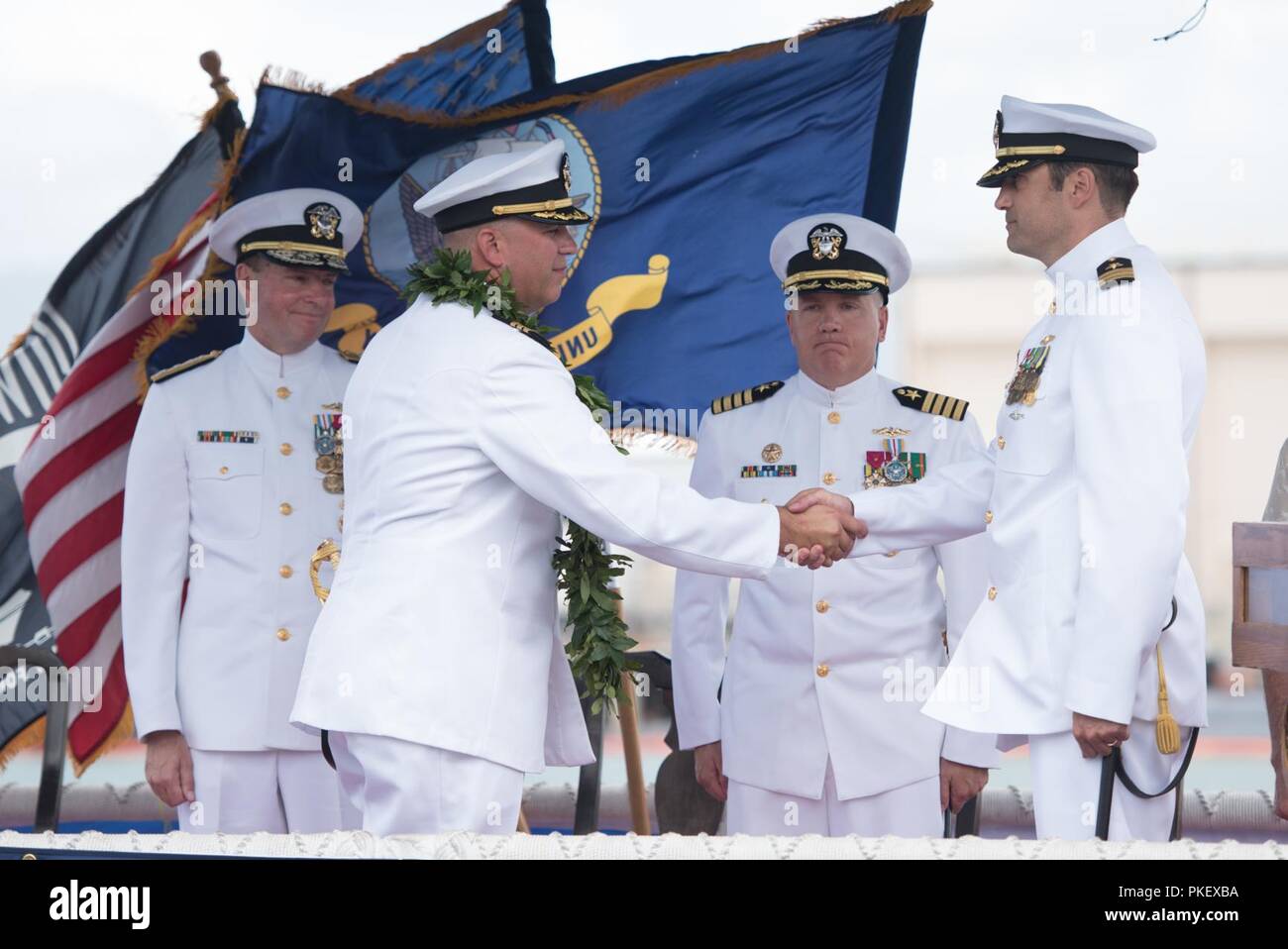PEARL HARBOR (August 2, 2018) - Cmdr. John C. Roussakies, commanding ...