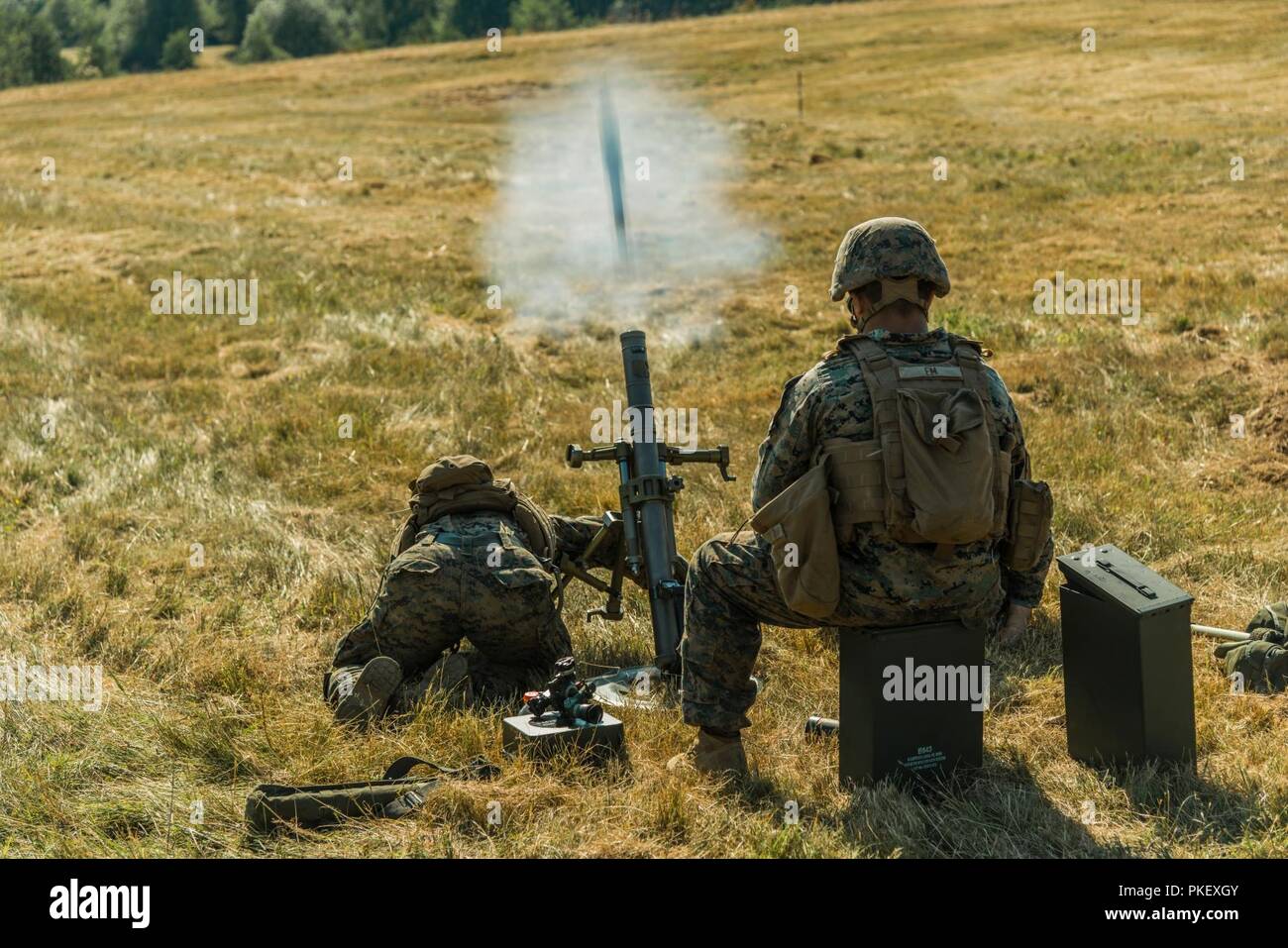 Preparing mortar assault hi-res stock photography and images - Alamy