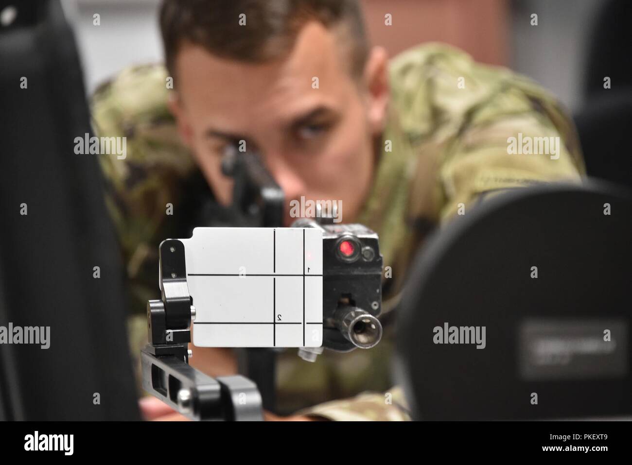 A U.S. Soldier with 1st Squadron, 91st Cavalry Regiment, 173rd Airborne ...