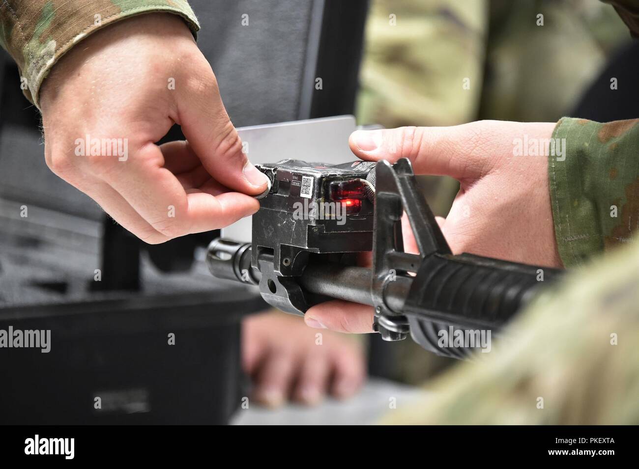 A U.S. Soldier with 1st Squadron, 91st Cavalry Regiment, 173rd Airborne ...