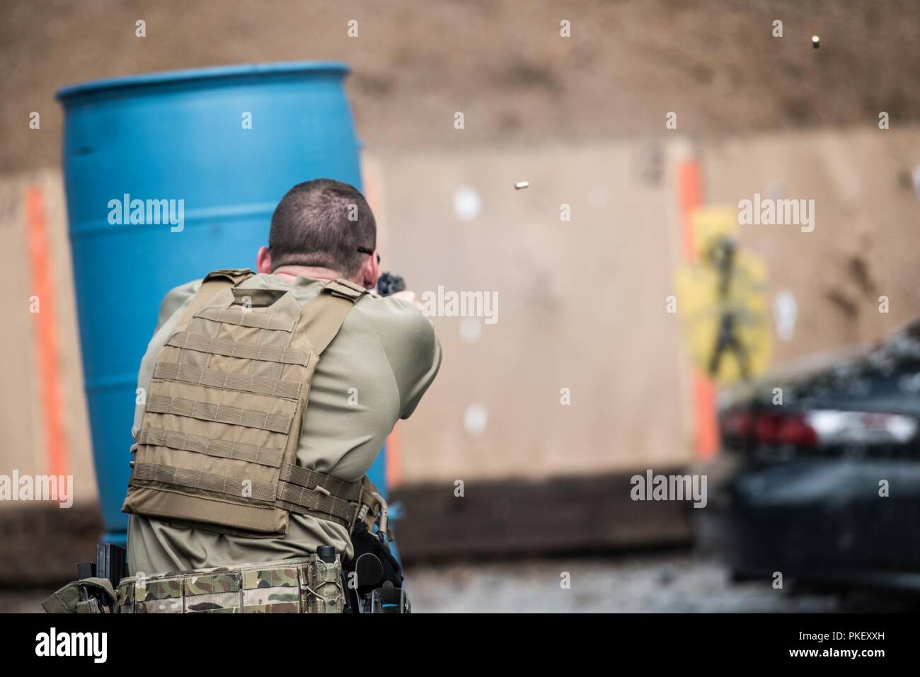 A security forces specialist from the 193rd Special Operations Security ...