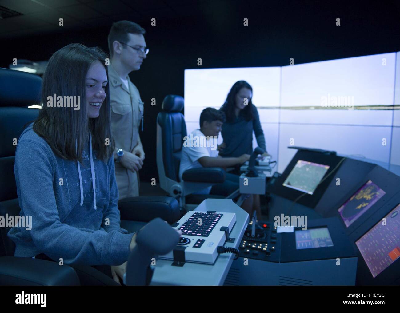 NEWPORT, R.I. (July 31, 2018) Camille Clark of Bloomfield, New York, a ...