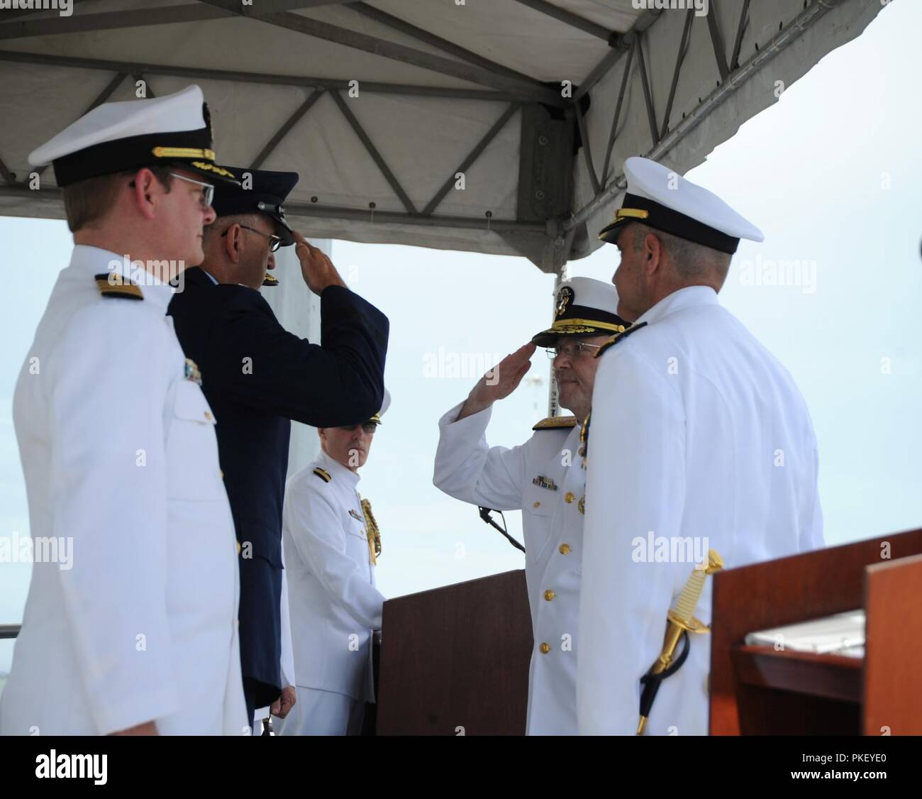 NORFOLK, Va. (Aug. 3, 2018) Vice Adm. Joseph E. Tofalo, the outgoing ...
