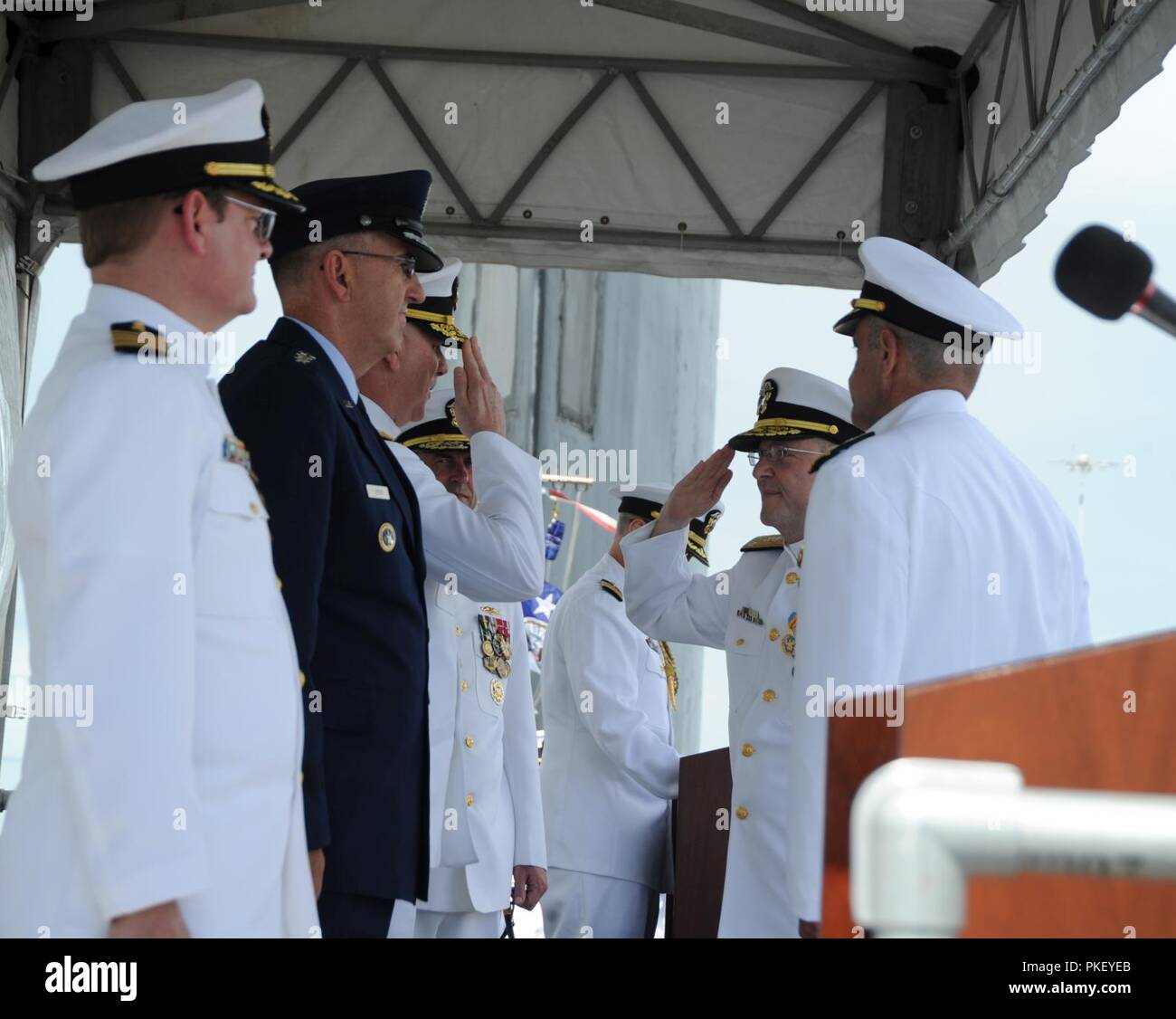 NORFOLK, Va. (Aug. 3, 2018) Vice Adm. Joseph E. Tofalo, the outgoing ...
