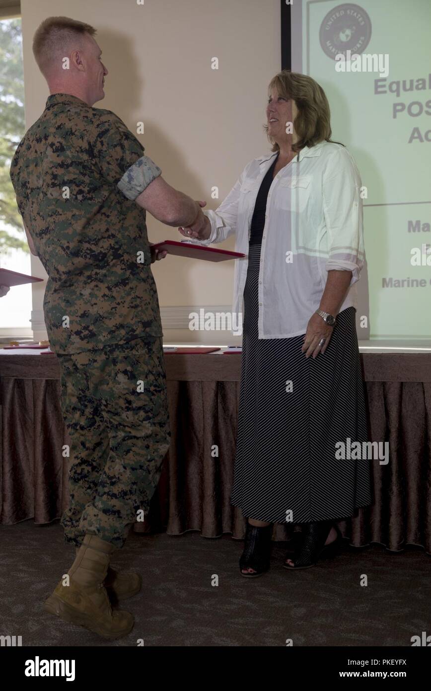Karen M. Wiley receives the Length of Service award at the Officers ...