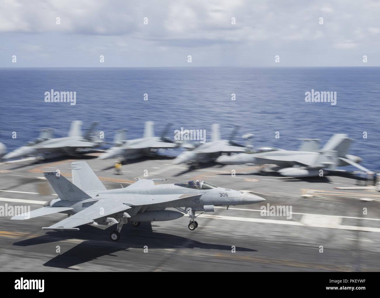 OCEAN (Aug. 1, 2018) An F/A-18F Super Hornet from Strike Fighter ...