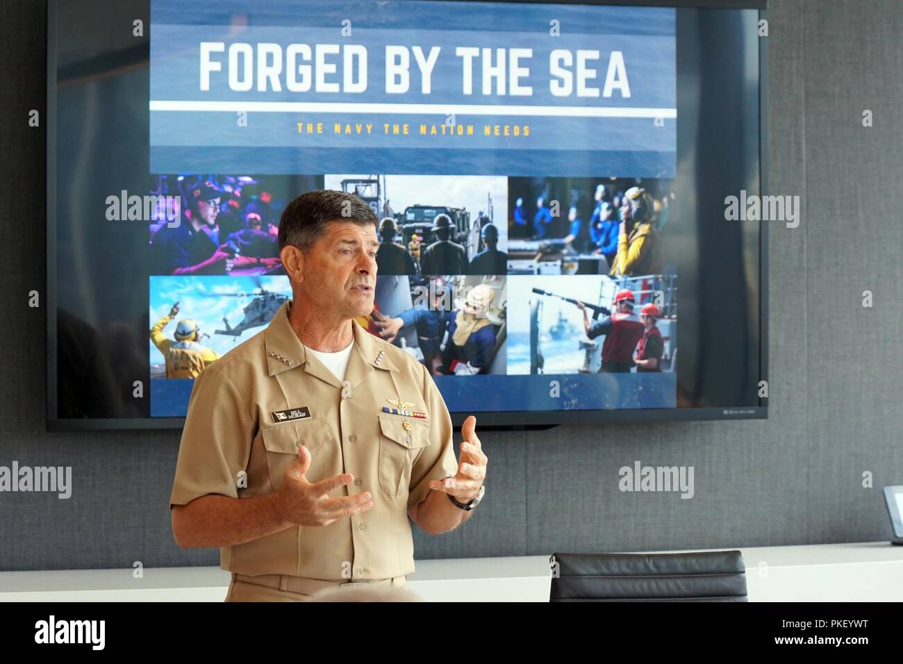 CHICAGO (Aug. 1, 2018) Adm. Bill Moran, Vice Chief of Naval Operations ...