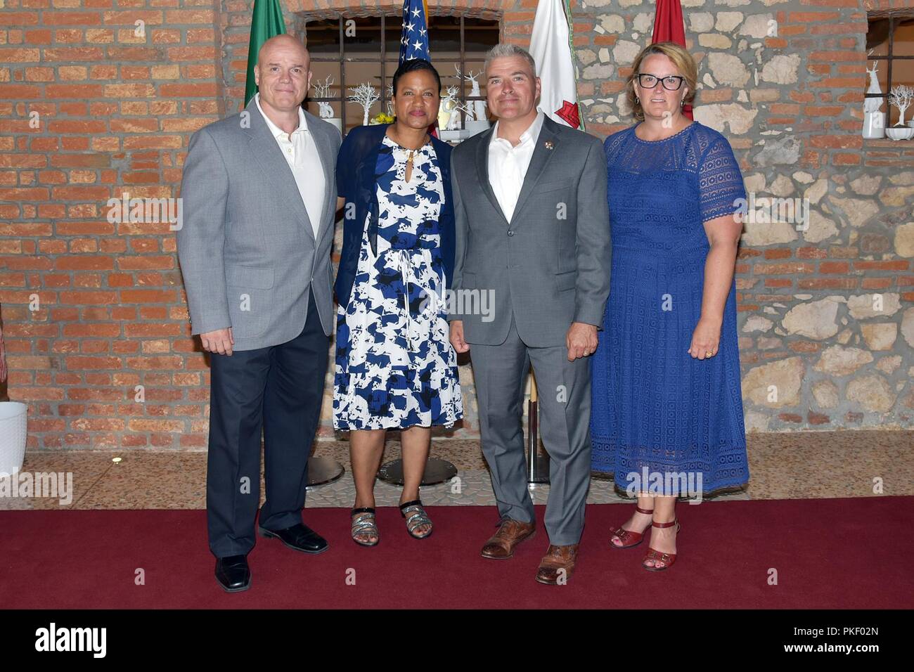 From left U.S. Army Maj. Gen. Roger L. Cloutier, commander U.S. Army ...