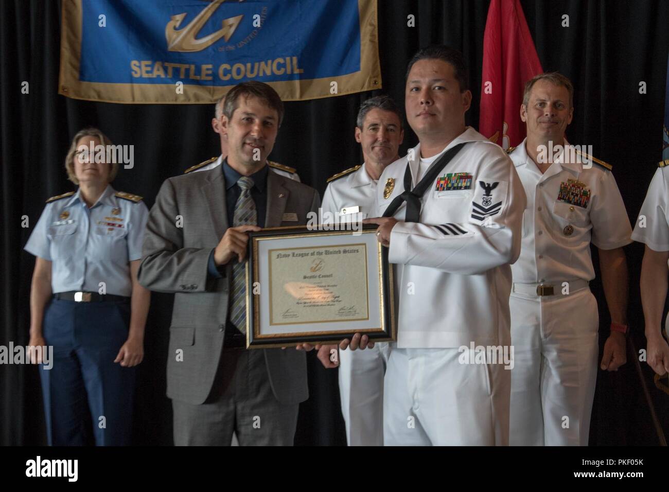 SEATTLE (Aug. 3, 2018) Master-at-Arms 1st Class Thomas Patrick Murphy ...