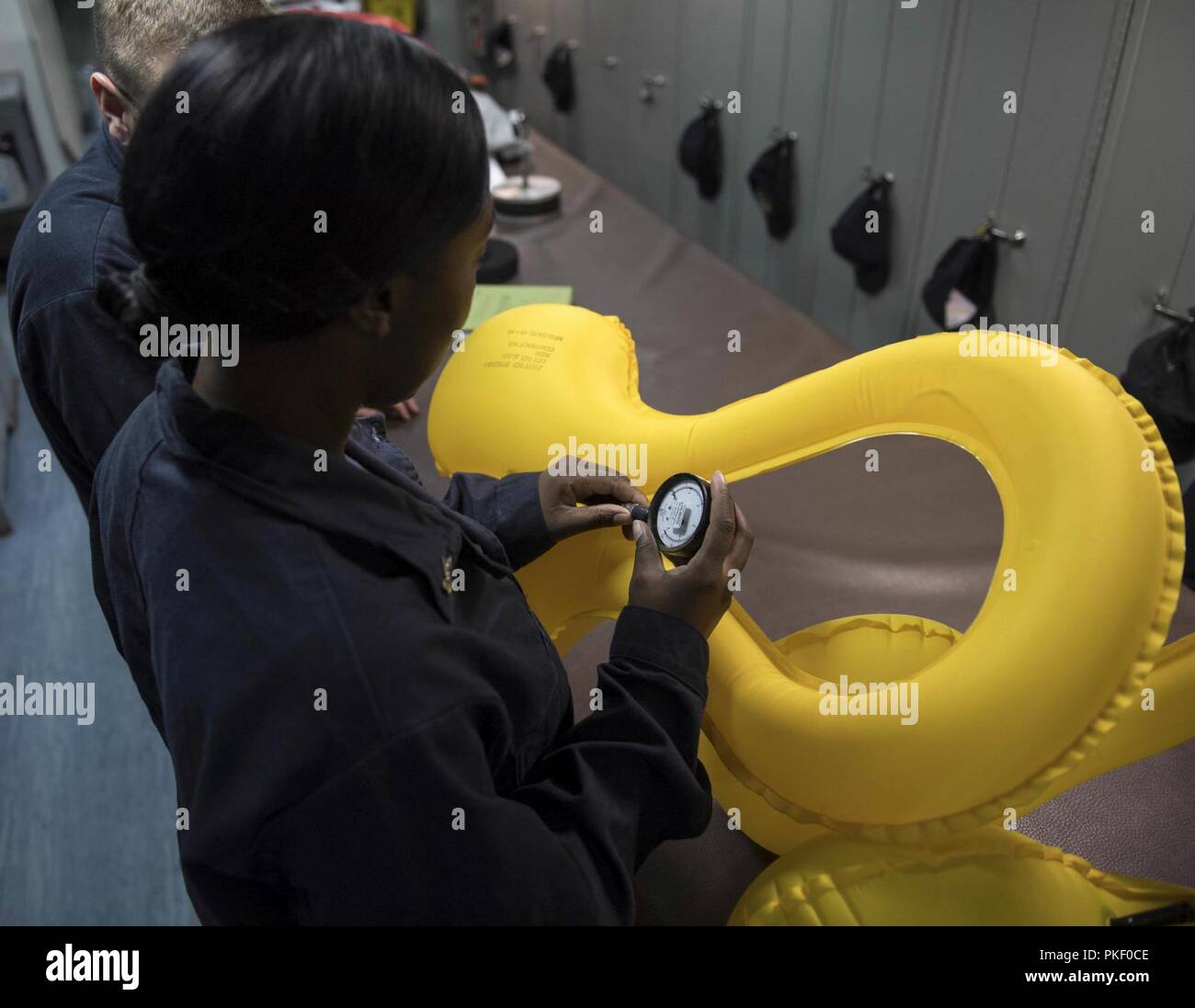 ATLANTIC OCEAN (Aug. 3, 2018) Aircrew Survival Equipmentman 2nd Class ...