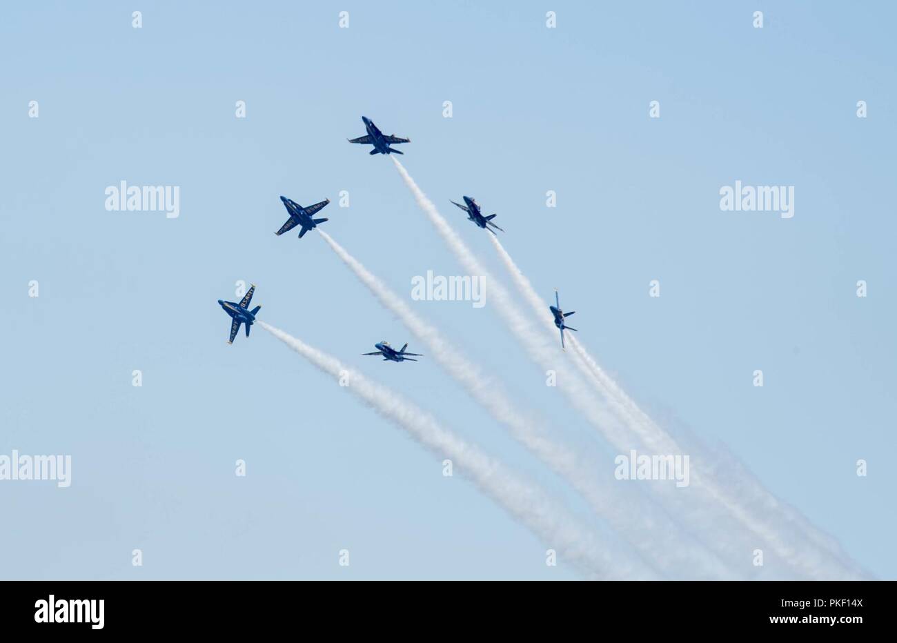 SEATTLE (August 4, 2018) The U.S. Navy Blue Angels perform during ...