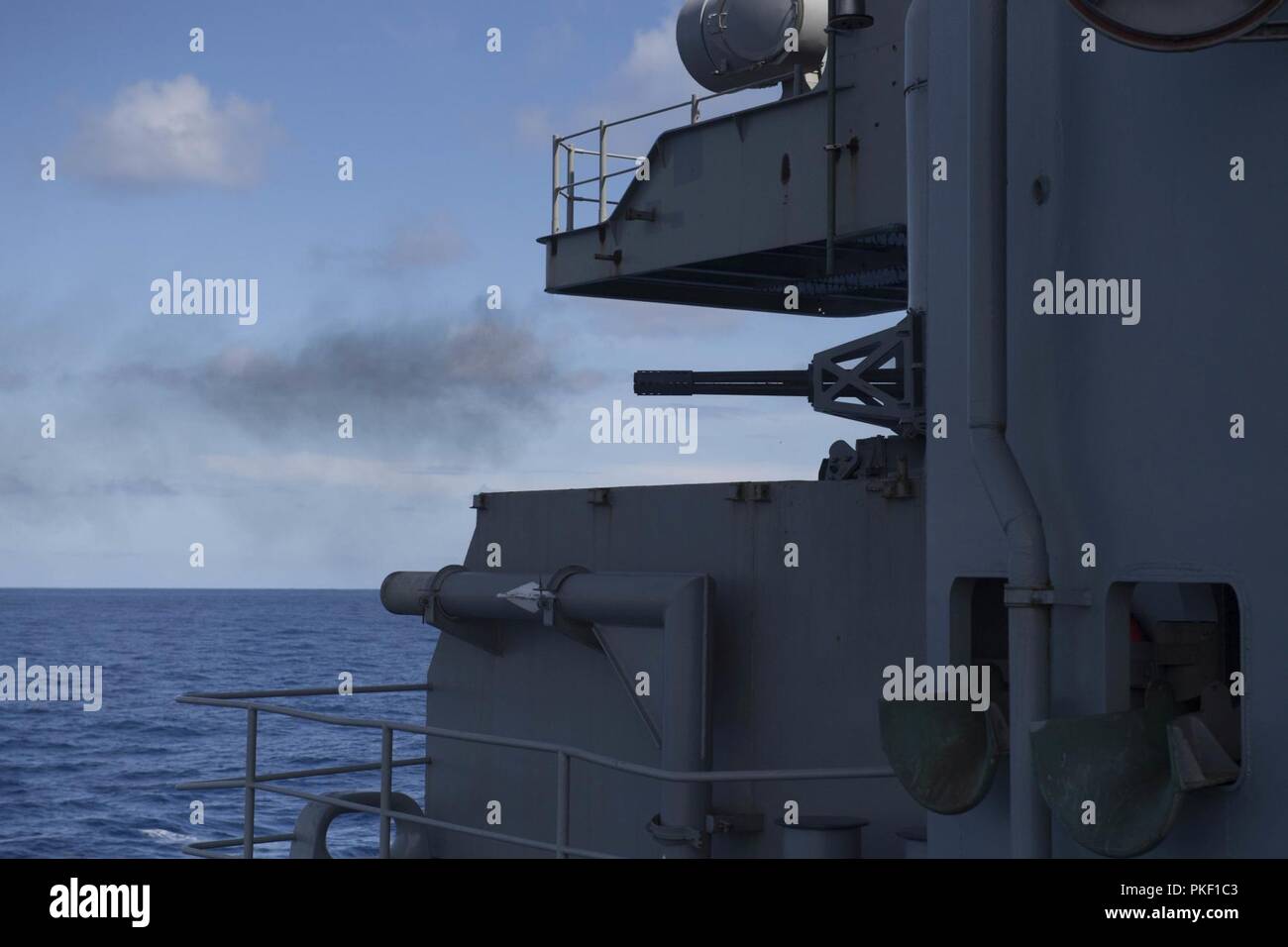 ATLANTIC OCEAN (Aug. 4, 2018) A Phalanx Close-in Weapons System (CIWS ...