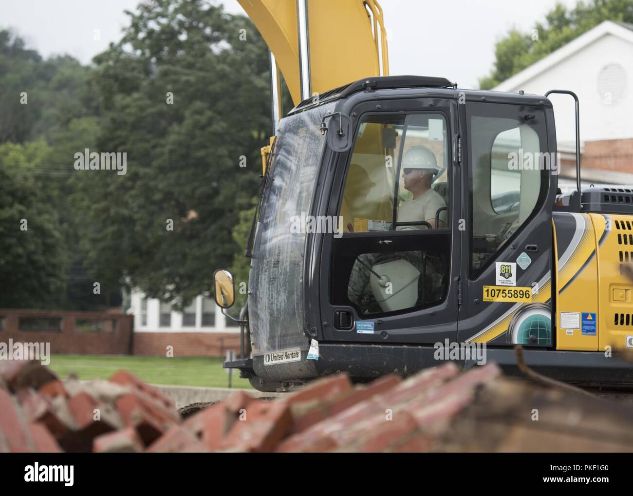 Staff Sgt. Daniel Arnold, a heavy equipment operator with the 124th ...