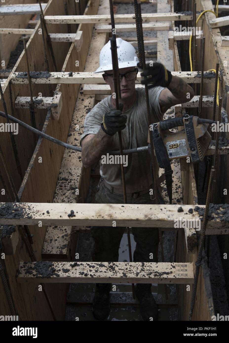 Staff Sgt. Ryan French, a structures technician with the 124th Civil ...