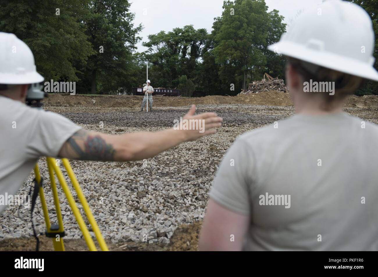 Airmen assigned to the 124th Civil Engineer Squadron, Gowen Field ...