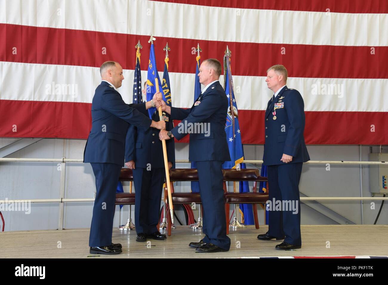 Oregon Air National Guard Col. Duke Pirak, 142nd Fighter Wing Commander ...