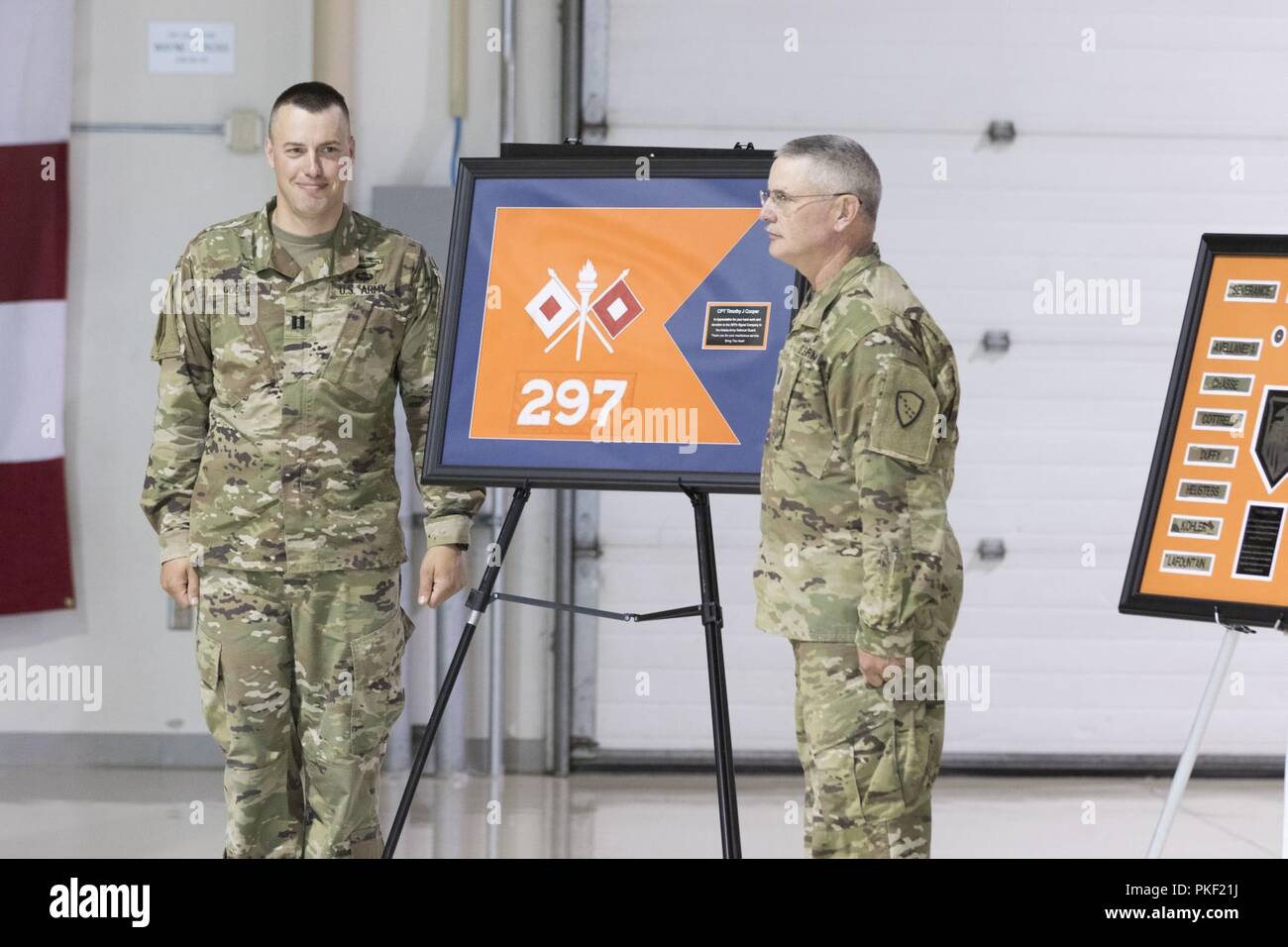 Soldiers of the 297th Signal Company participate in an inactivation ...