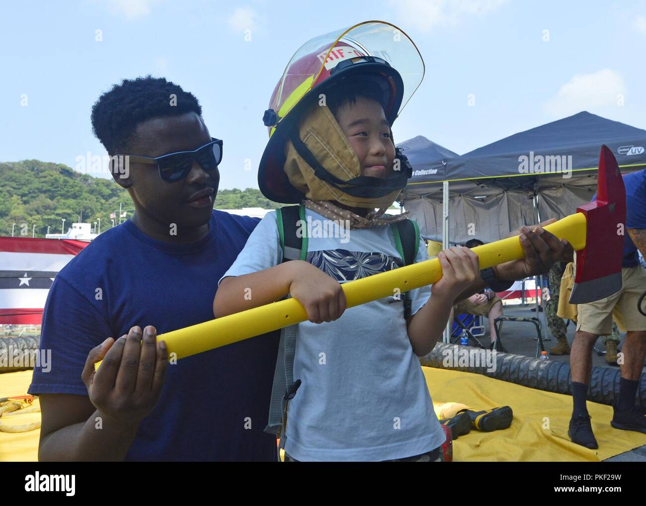 YOKOSUKA, Japan (August 04, 2018) - Damage Controlman 2nd Class Brian ...