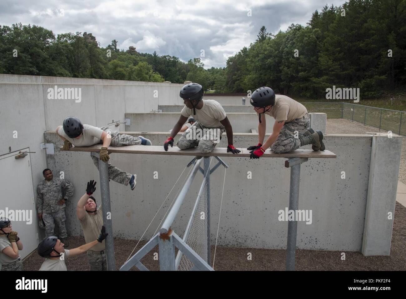 Wisconsin Air National Guard junior enlisted Airmen navigate through ...