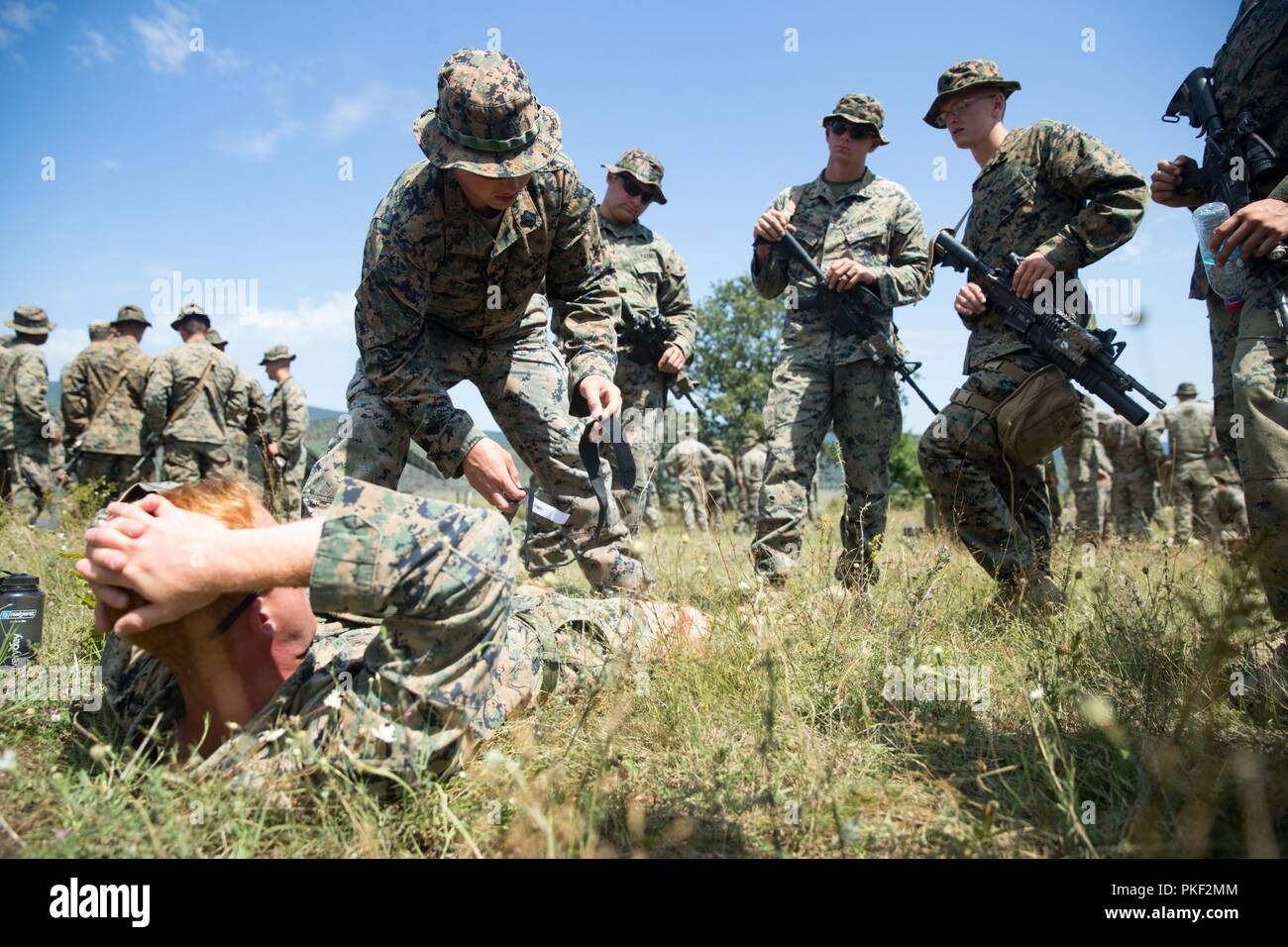Tactical combat casualty care tccc field training exercise hi-res stock ...