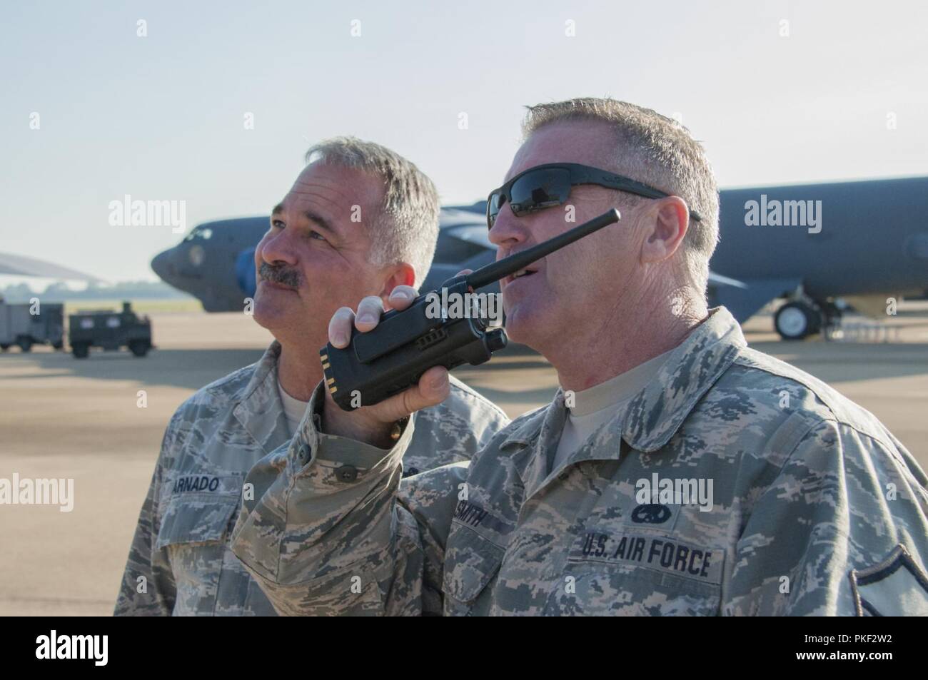U.S. Air Force Master Sgt. Dennis Varnado, a flight chief assigned to ...