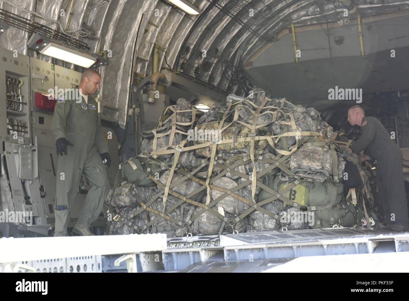 U.S. Air Force Master Sgt. Jason Hutton (Left) and Tech. Sgt. Patrick ...