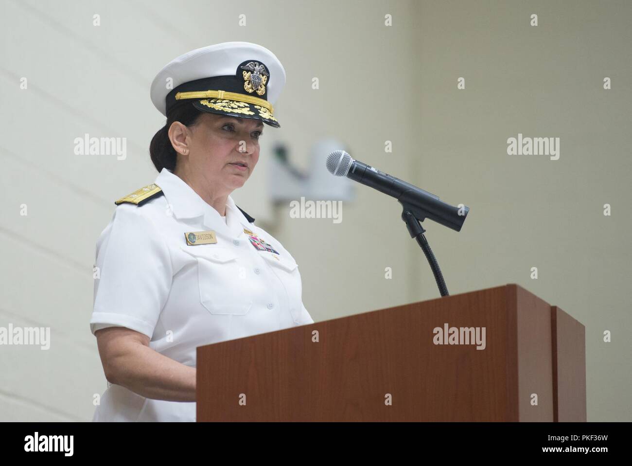 Rear Admiral Tina Davidson, Nurse Corps, U.S.Navy, assumes command of ...