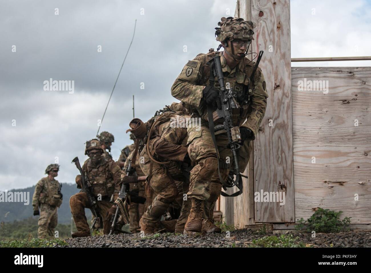 U.S. Army Soldiers assigned to 1st Battalion, 27th Infantry Regiment "Wolfhounds", 2nd Infantry ...