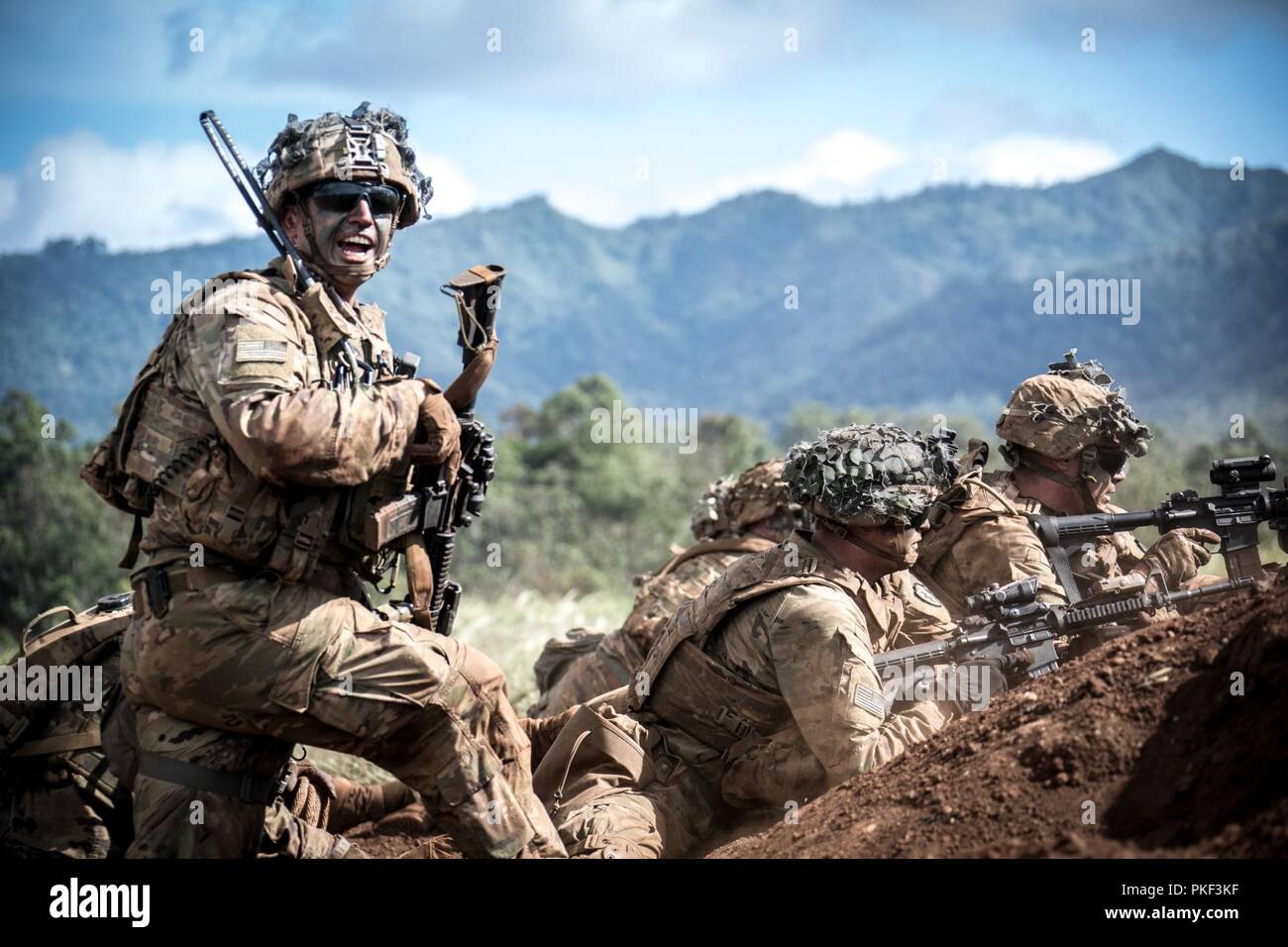 Platoon leader in an infantry regiment hi-res stock photography and ...