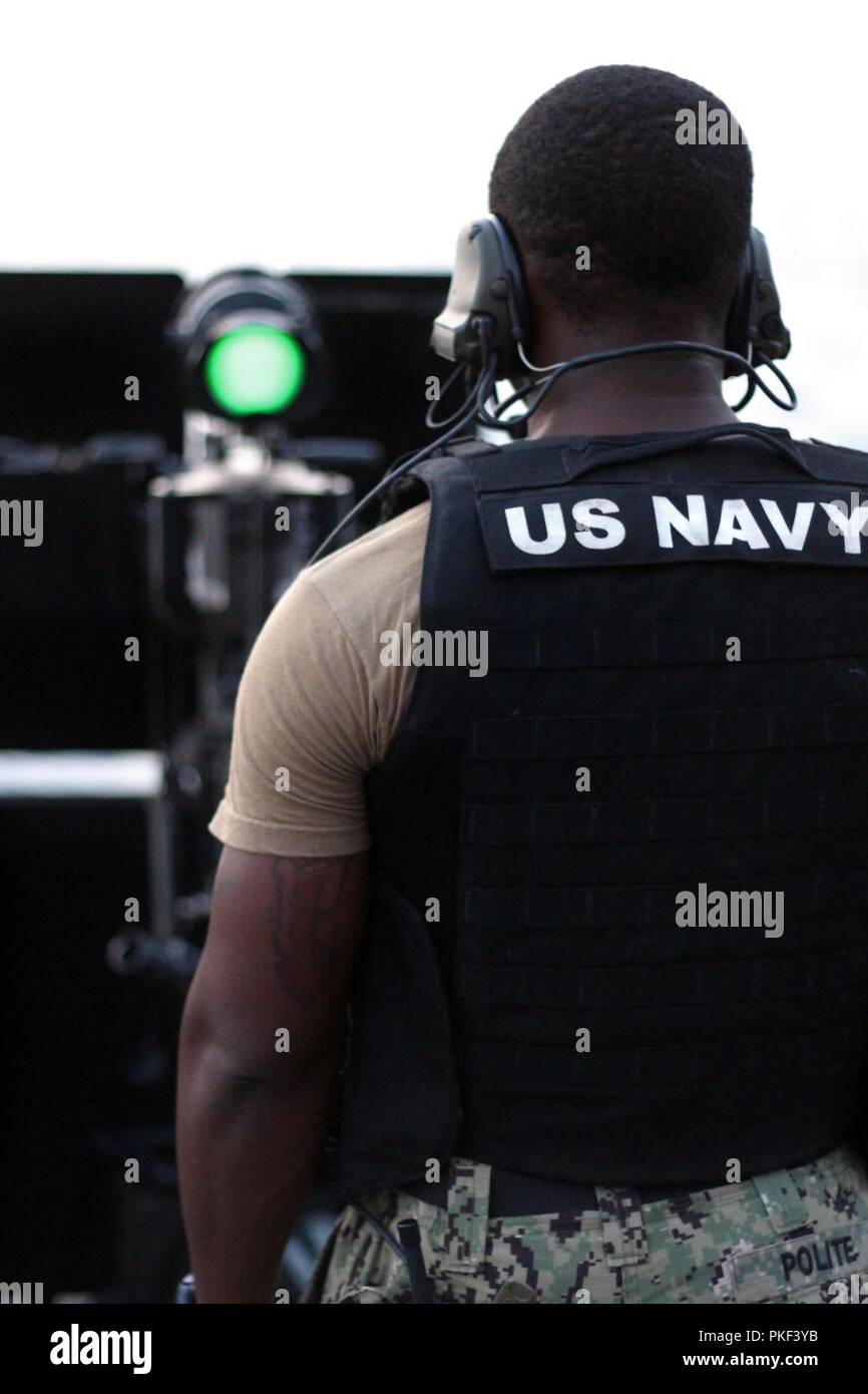 STRAIT OF HORMUZ (August 6, 2018) Personnel Specialist 2nd Class Eric ...