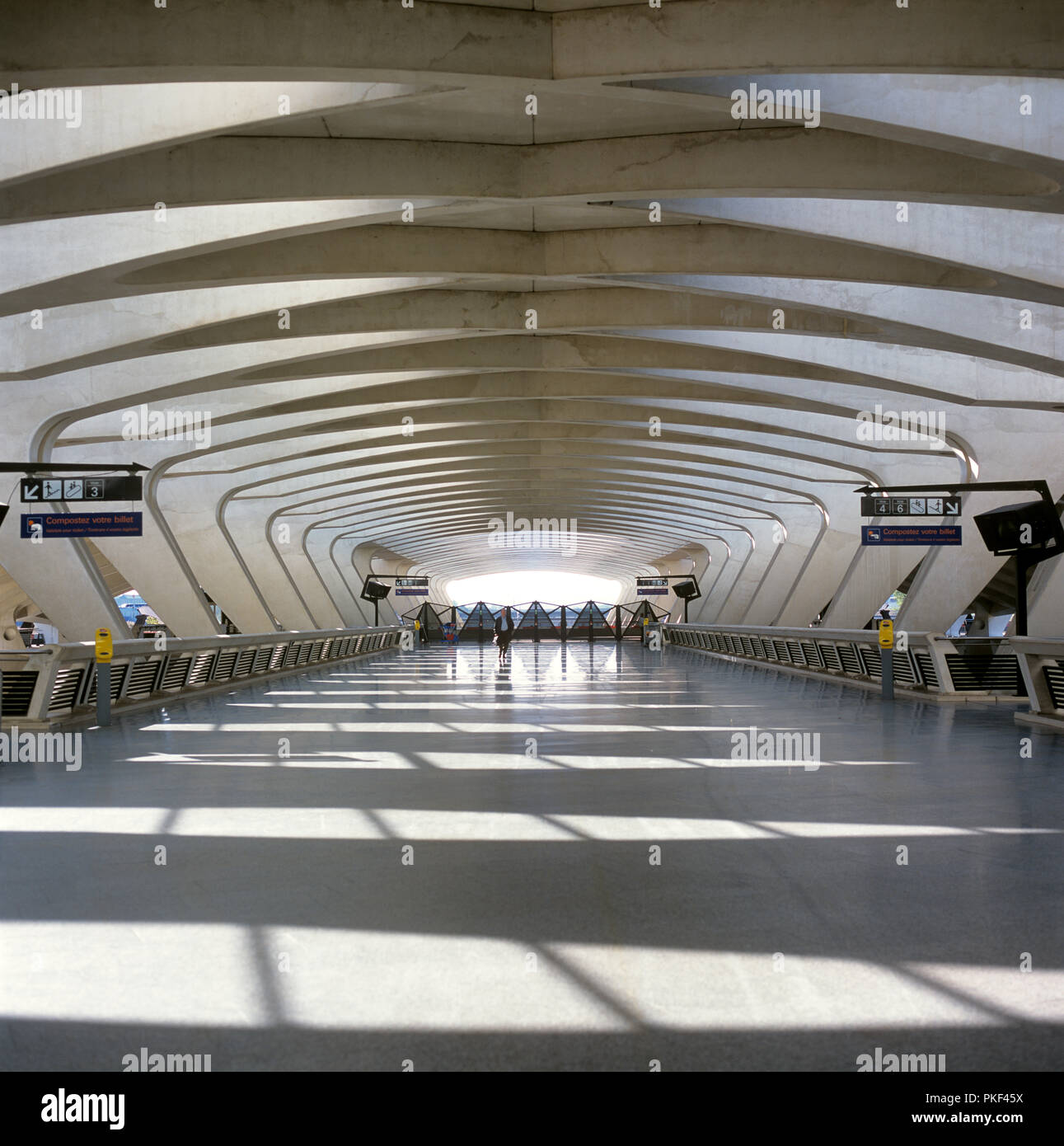 The Lyon-Saint-Exupéry TGV railway station in Colombier-Saugnieu ...