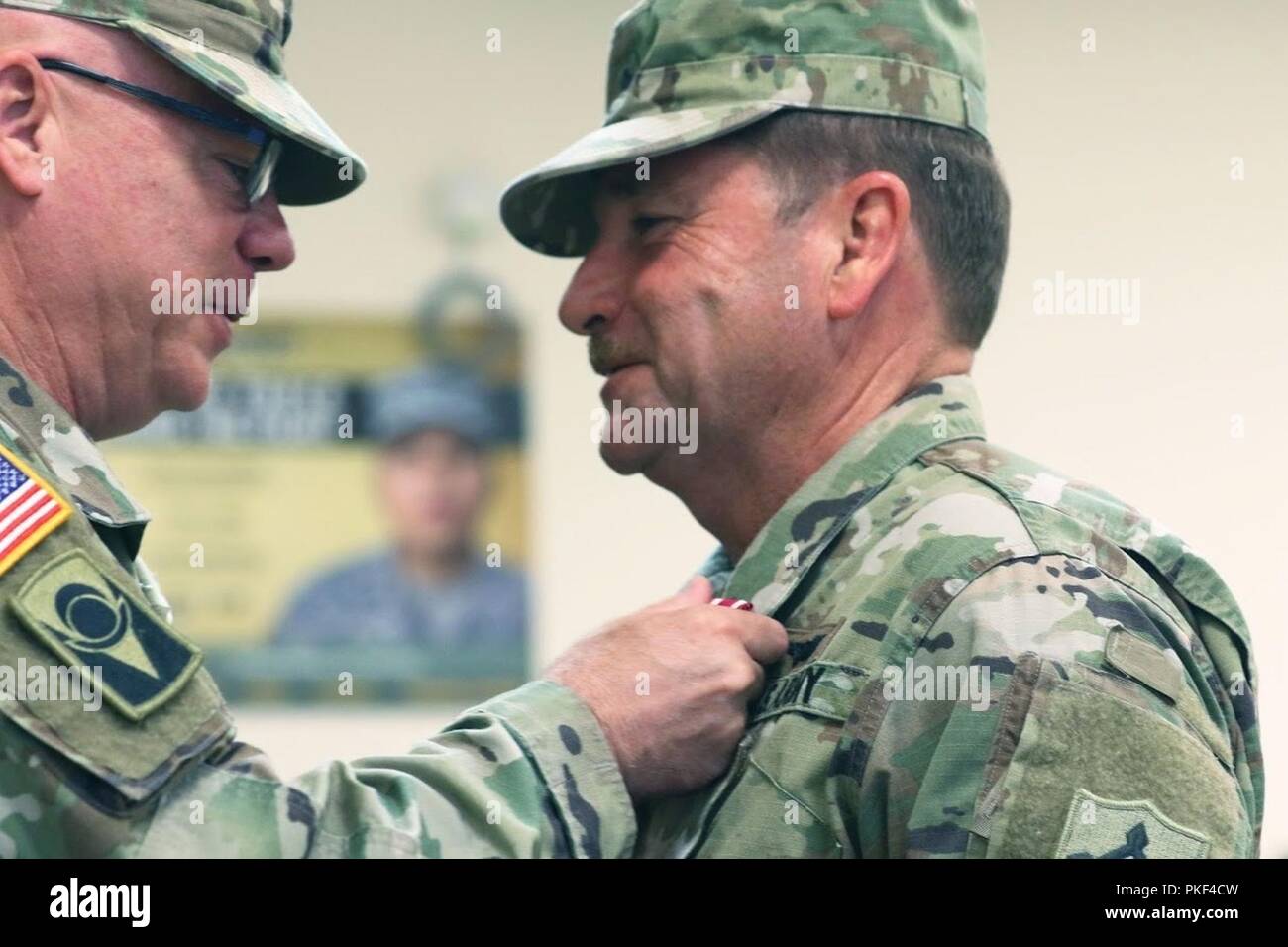 Col. George “Vaughn” Brown, commander of the 83rd Troop Command, honors ...