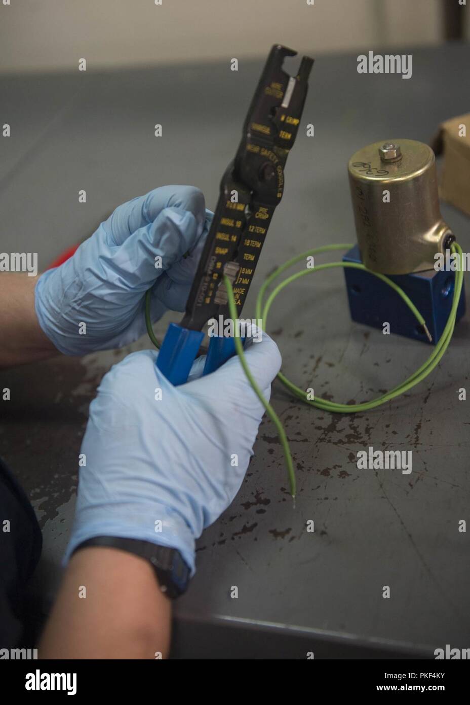 ATLANTIC OCEAN (Aug. 6, 2018) Aviation Support Equipment Technician ...