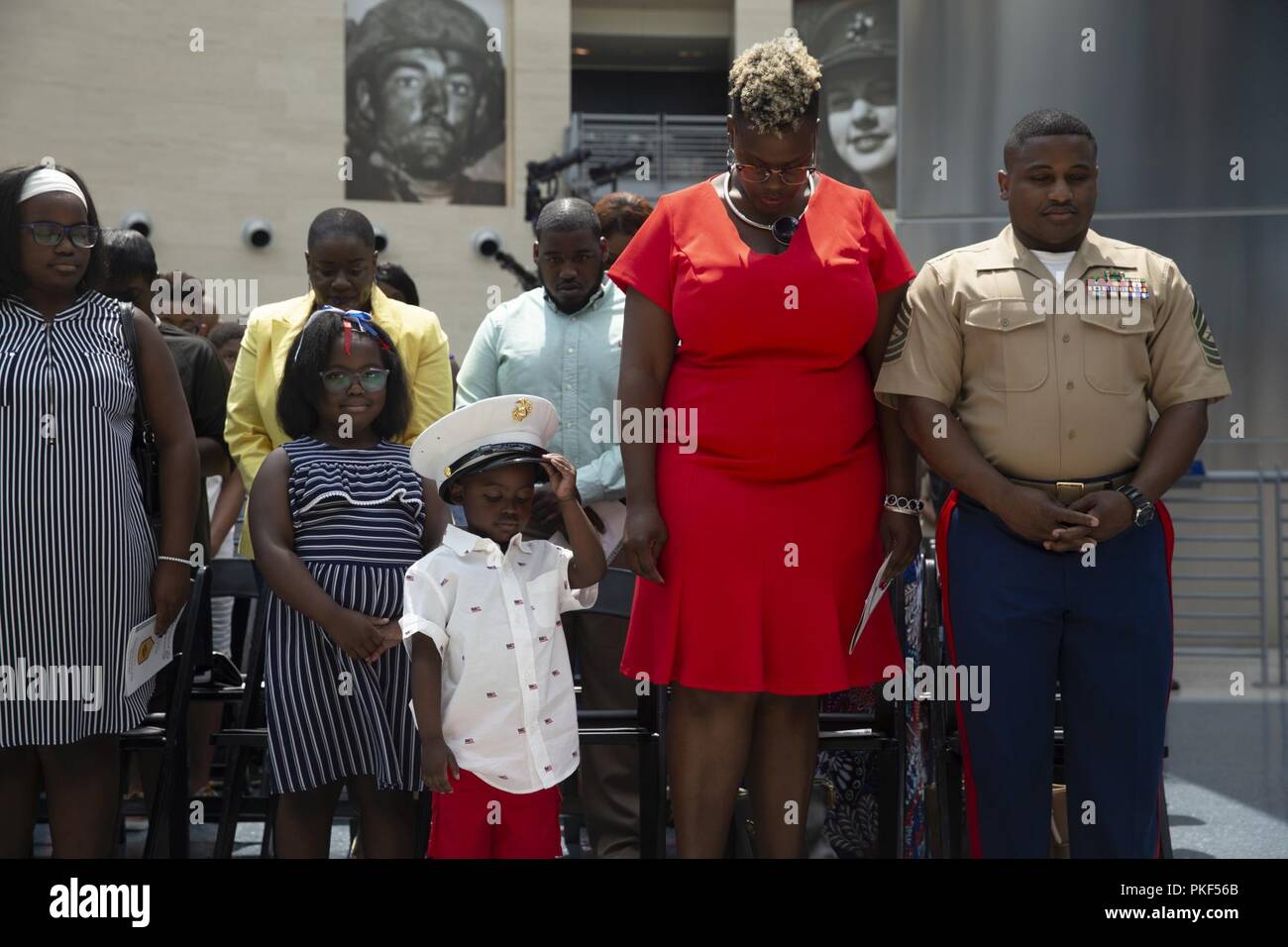 U.S. Marine Corps Master Sgt. Marcus Gold, battalion operations chief ...