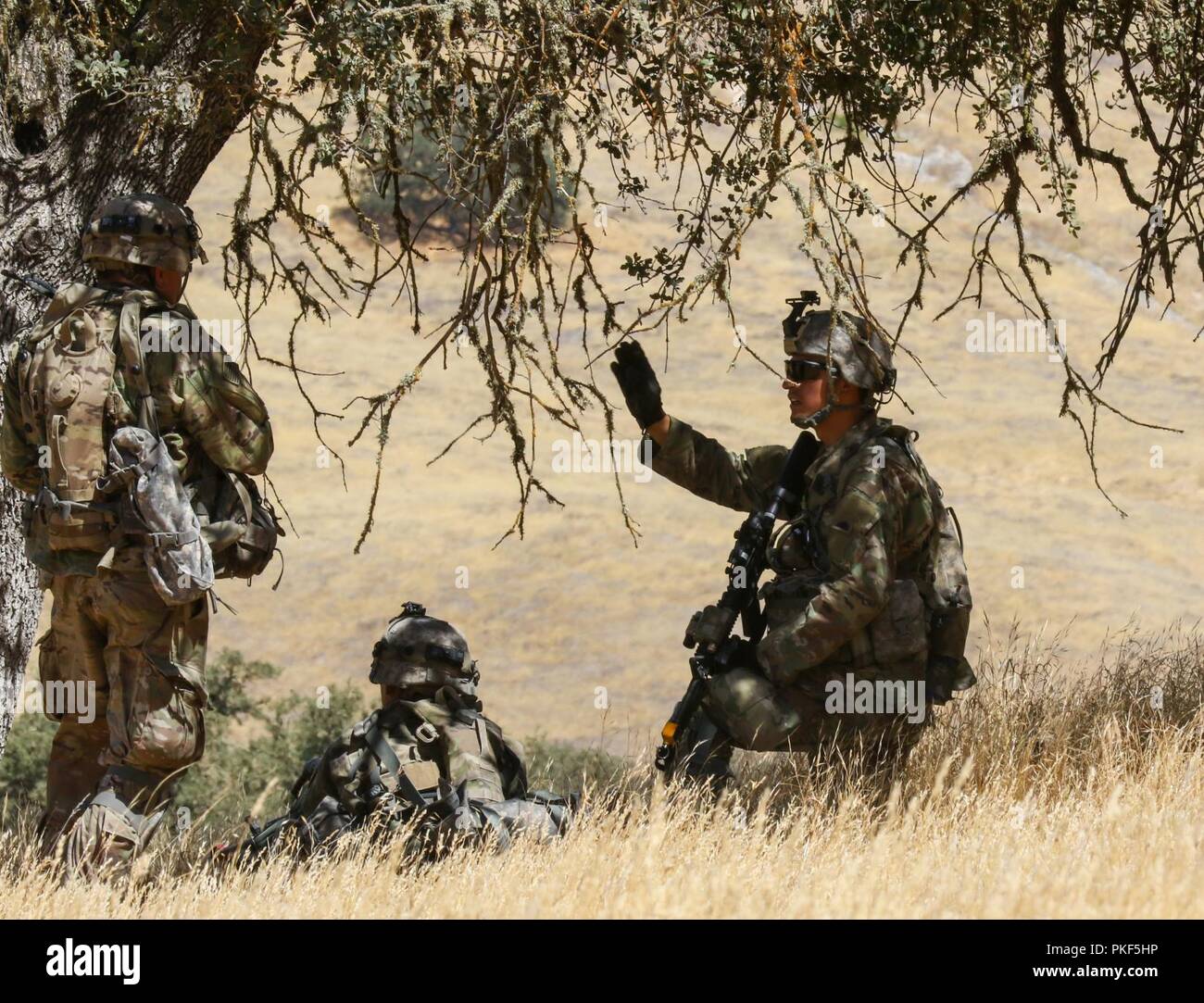 Soldiers with 1st Battalion, 186th Infantry Regiment, 41st Infantry ...