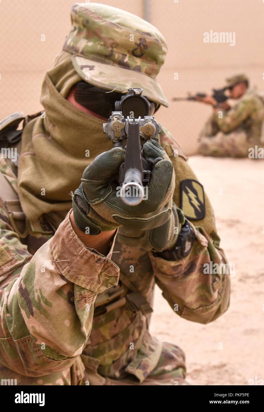 U.S. Army Pfc. Isaiah Gough, an infantryman assigned to 1st Squad, 2nd ...
