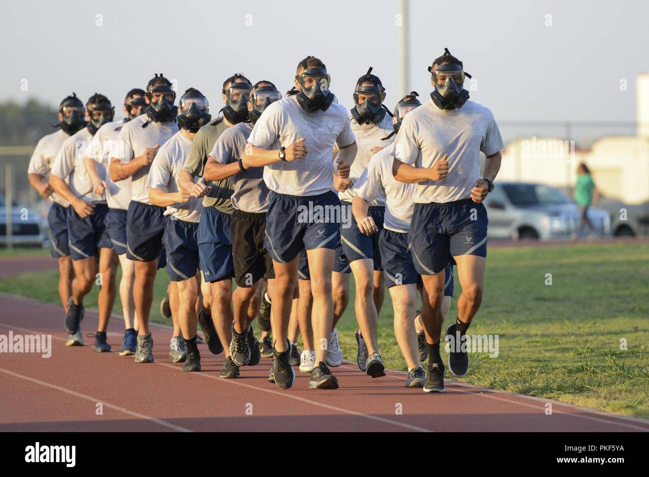 Air Education and Training Command Security Forces members wear gas ...