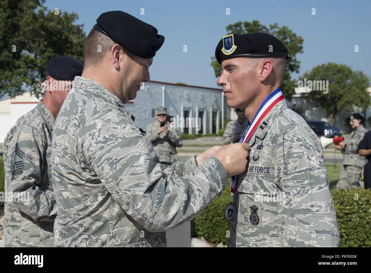 U.S. Air Force Col. Thomas Miner, Security Forces Group commander ...